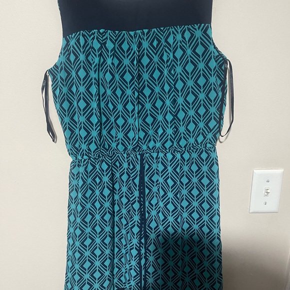 Enfocus Studio | Dresses | Enfocus Studio Black And Teal Geometric ...